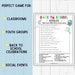Back to School Riddles Game for Kids, Printable Kids School Games, Back ...