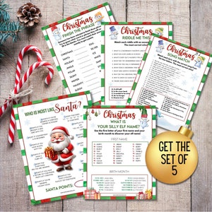Christmas Riddles, Christmas Riddle Me This Trivia Game, Christmas ...