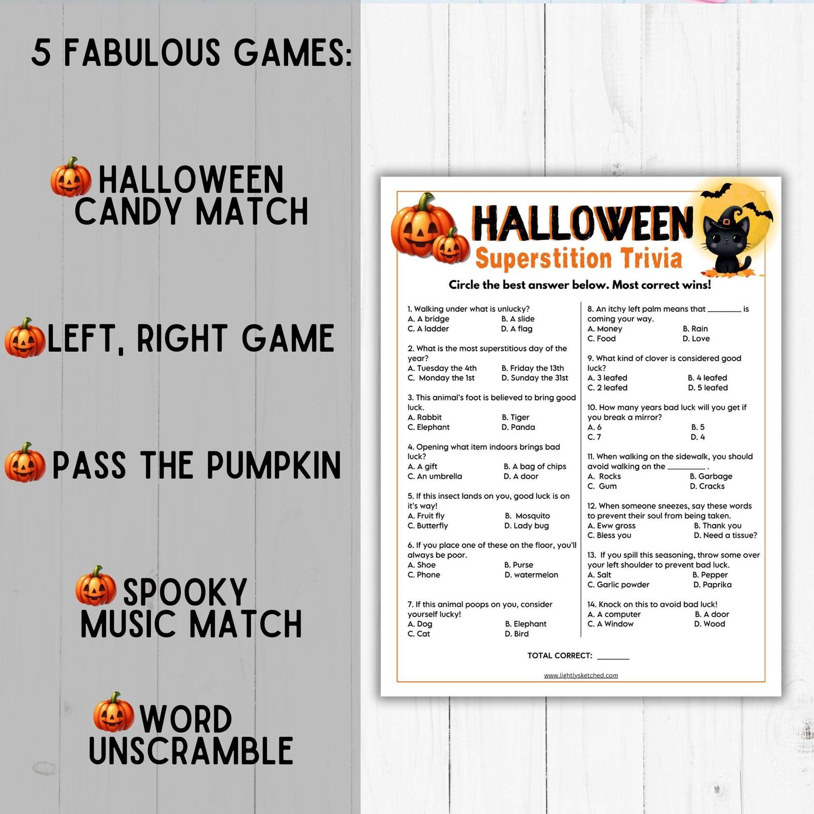 Halloween Games Bundle, Halloween Games for Kids, Halloween Games for ...