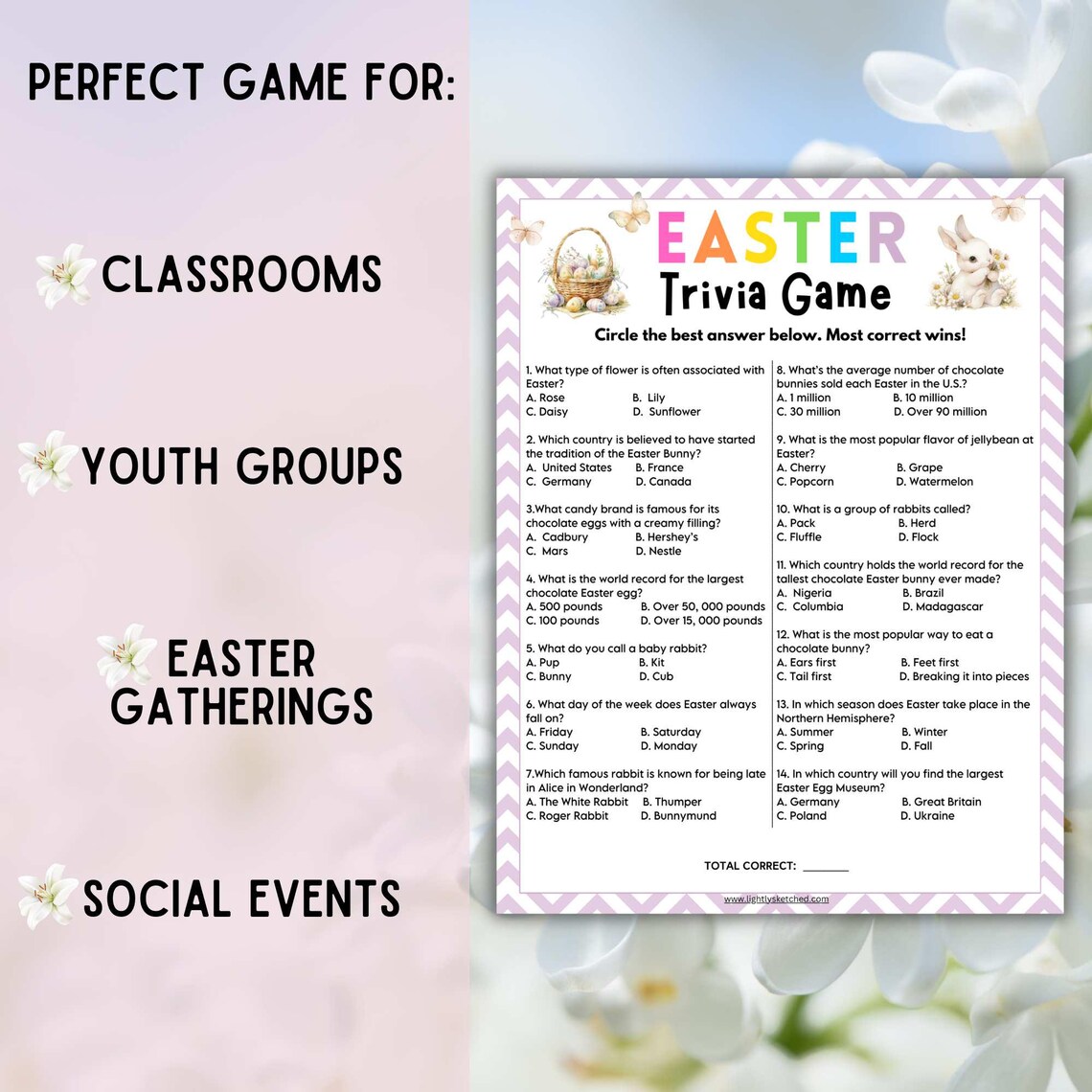 Easter Trivia | Printable Easter Game | Easter Activity for Kids and ...