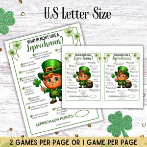 St. Patrick’s Day Games, Who is Most Like a Leprechaun, Fun St. Patrick ...
