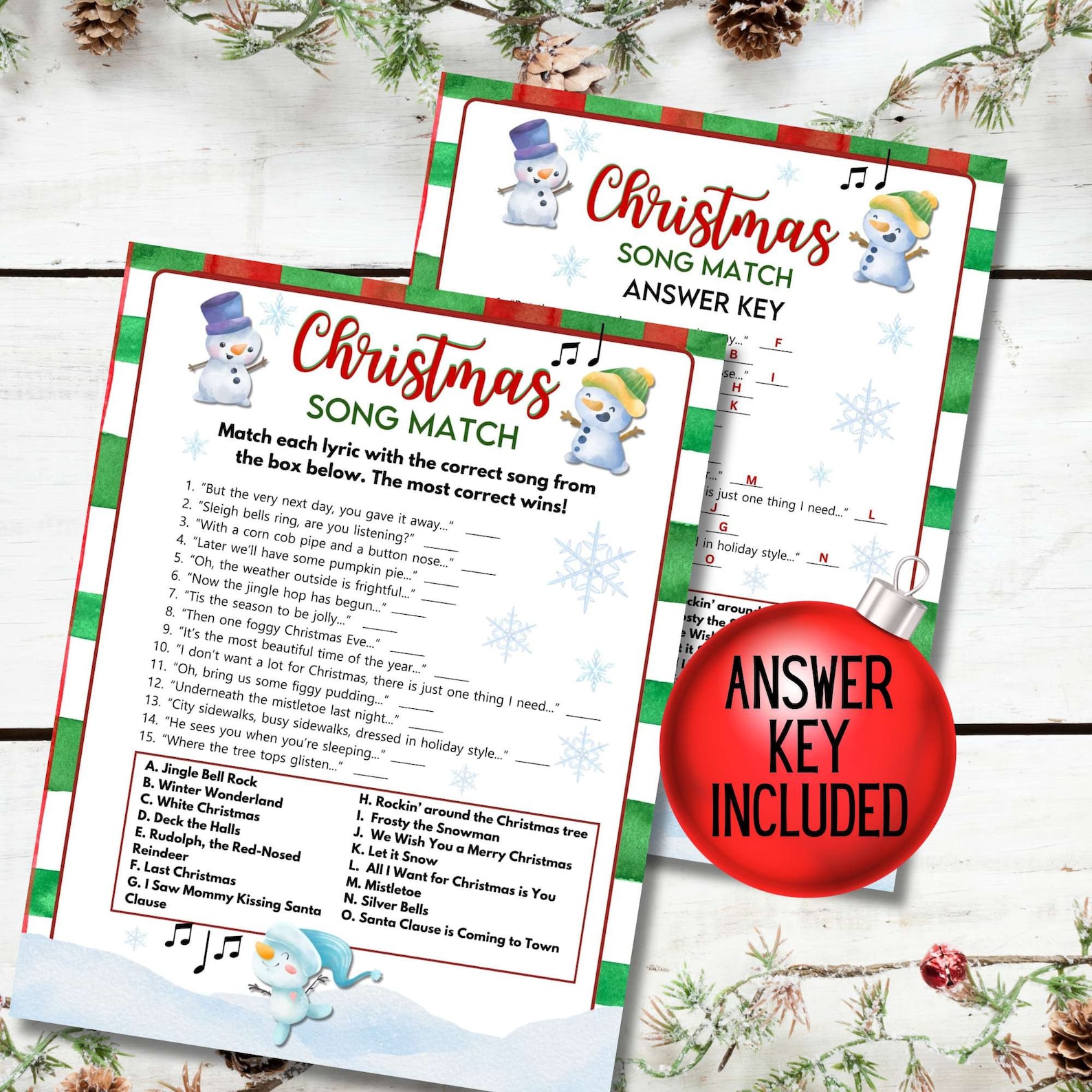 Christmas Song Trivia, Christmas Carol Trivia 2023, Holiday Trivia Game ...