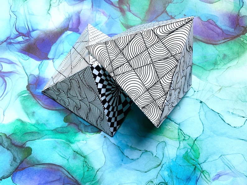 Zentangle Activities for Kids / Zentangle Pyramid / Zentangle Designs ...