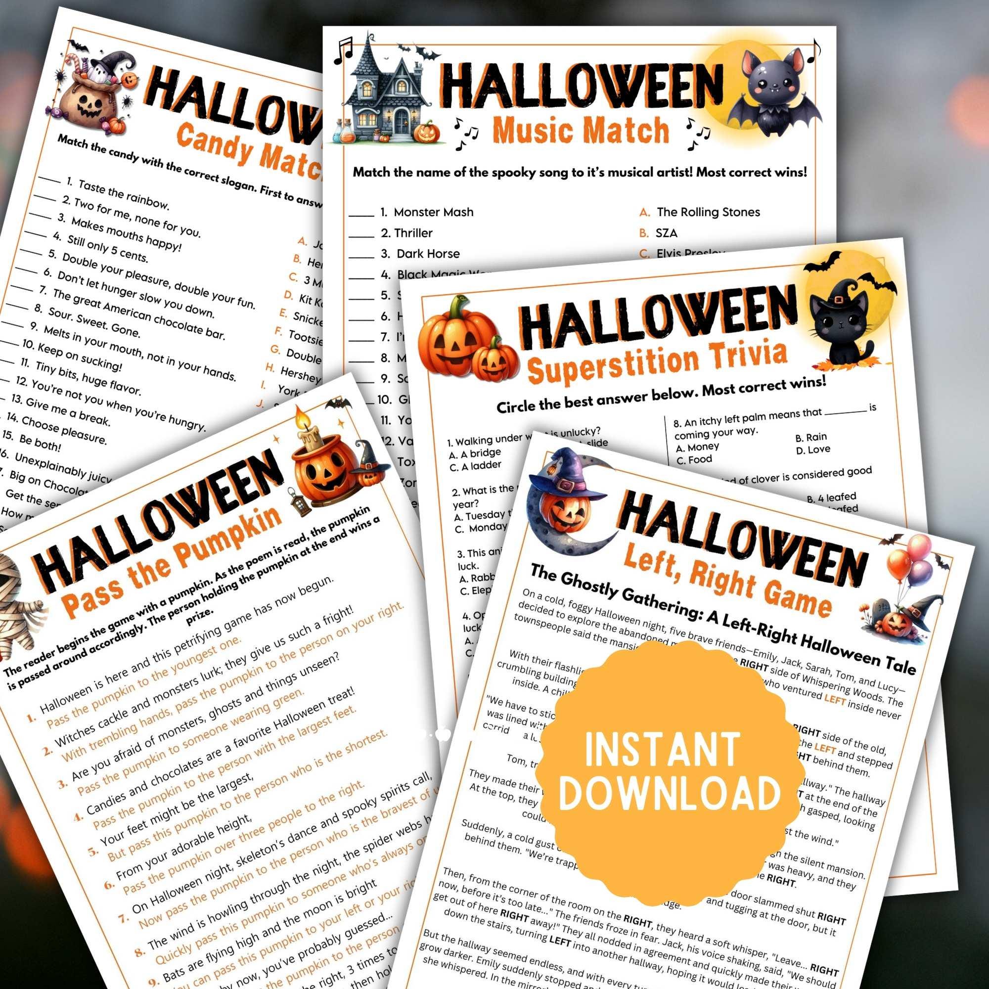 Halloween Games Bundle, Halloween Games for Kids, Halloween Games for ...