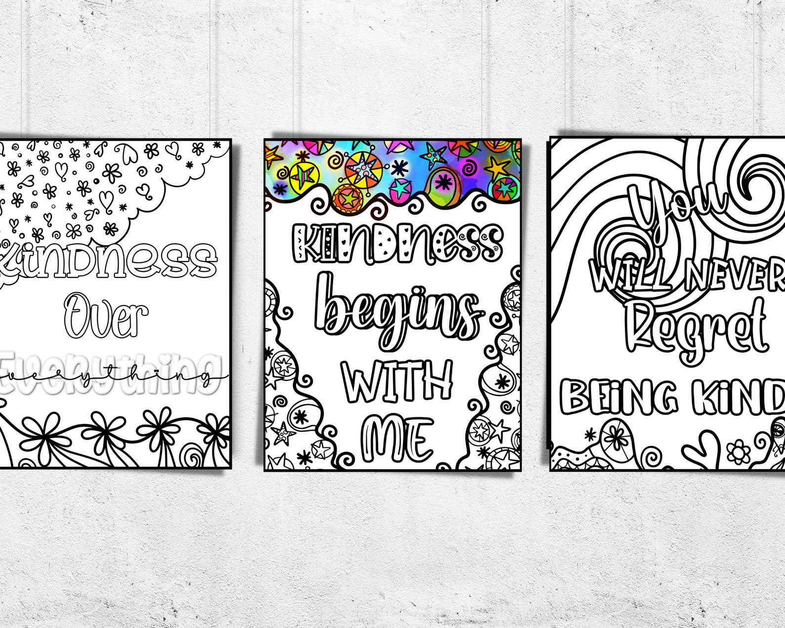 Printable Kindness Coloring Pages/ Teaching Kindness/ Digital/instant ...