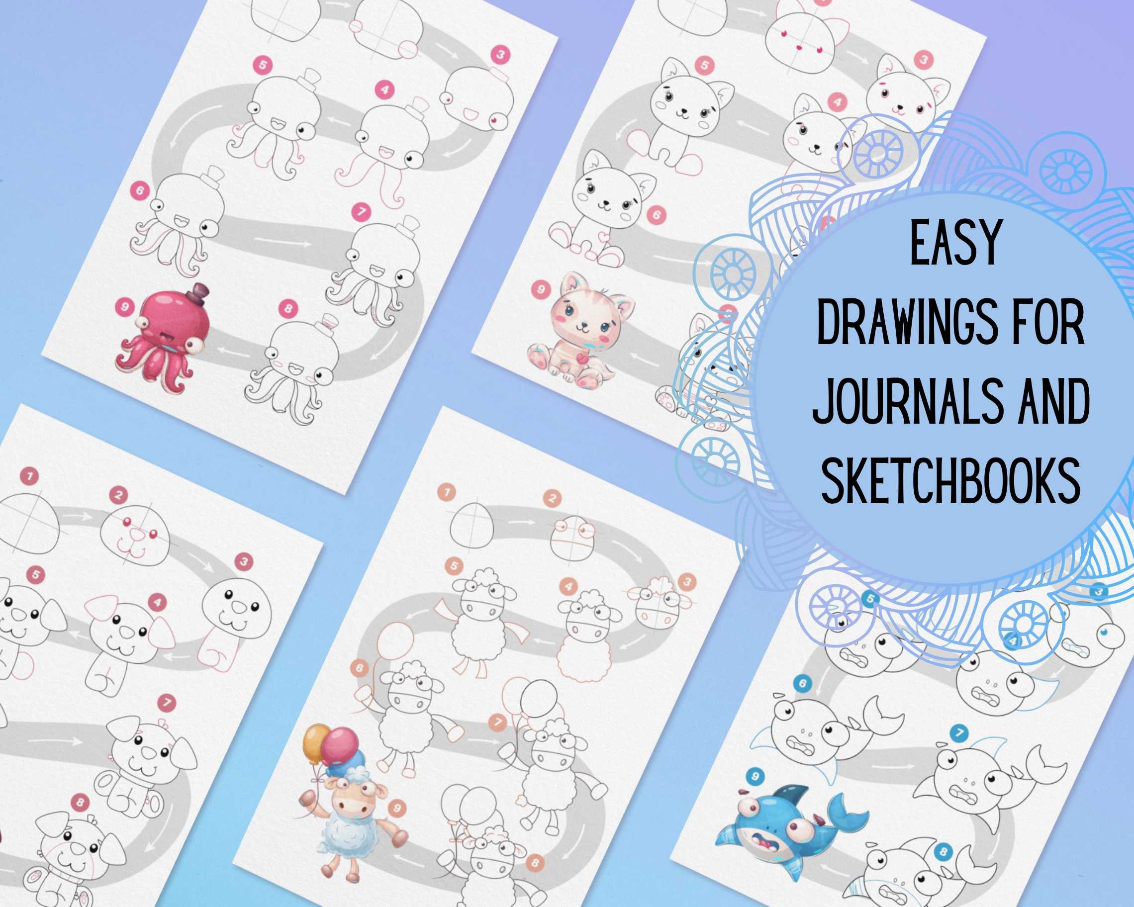 How to Draw / How to Draw Cute and Easy Animals / Learn to Draw Animals ...