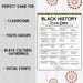 Black History Month Trivia, Printable Black History Month Games, Black ...