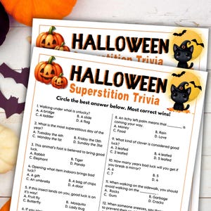 Halloween Superstition Trivia | Halloween Games | Halloween Party Games ...