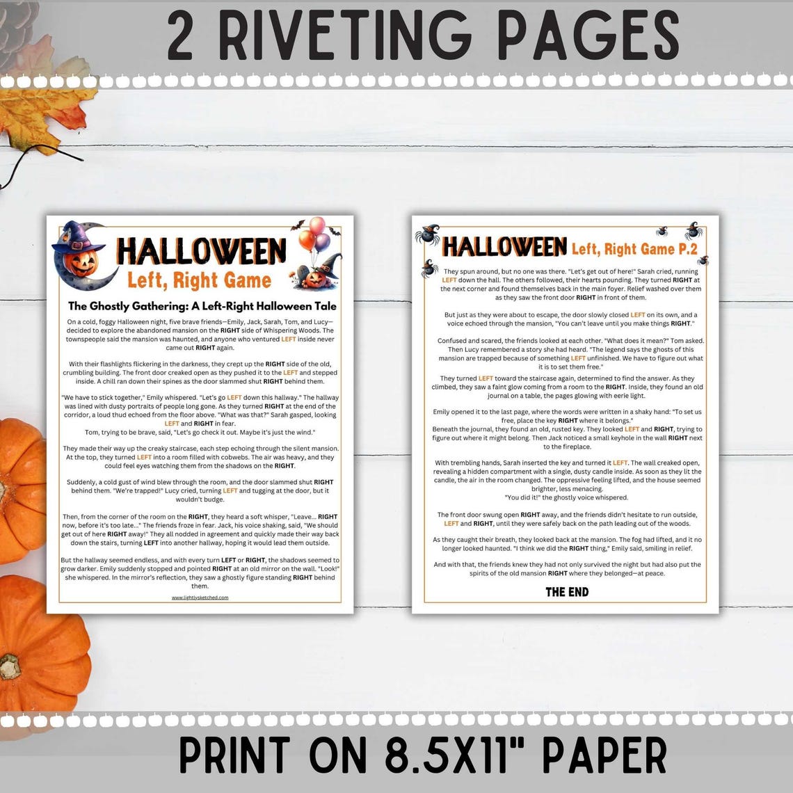 Left Right Halloween Game | Left Right Game | Pass the Prize Halloween ...