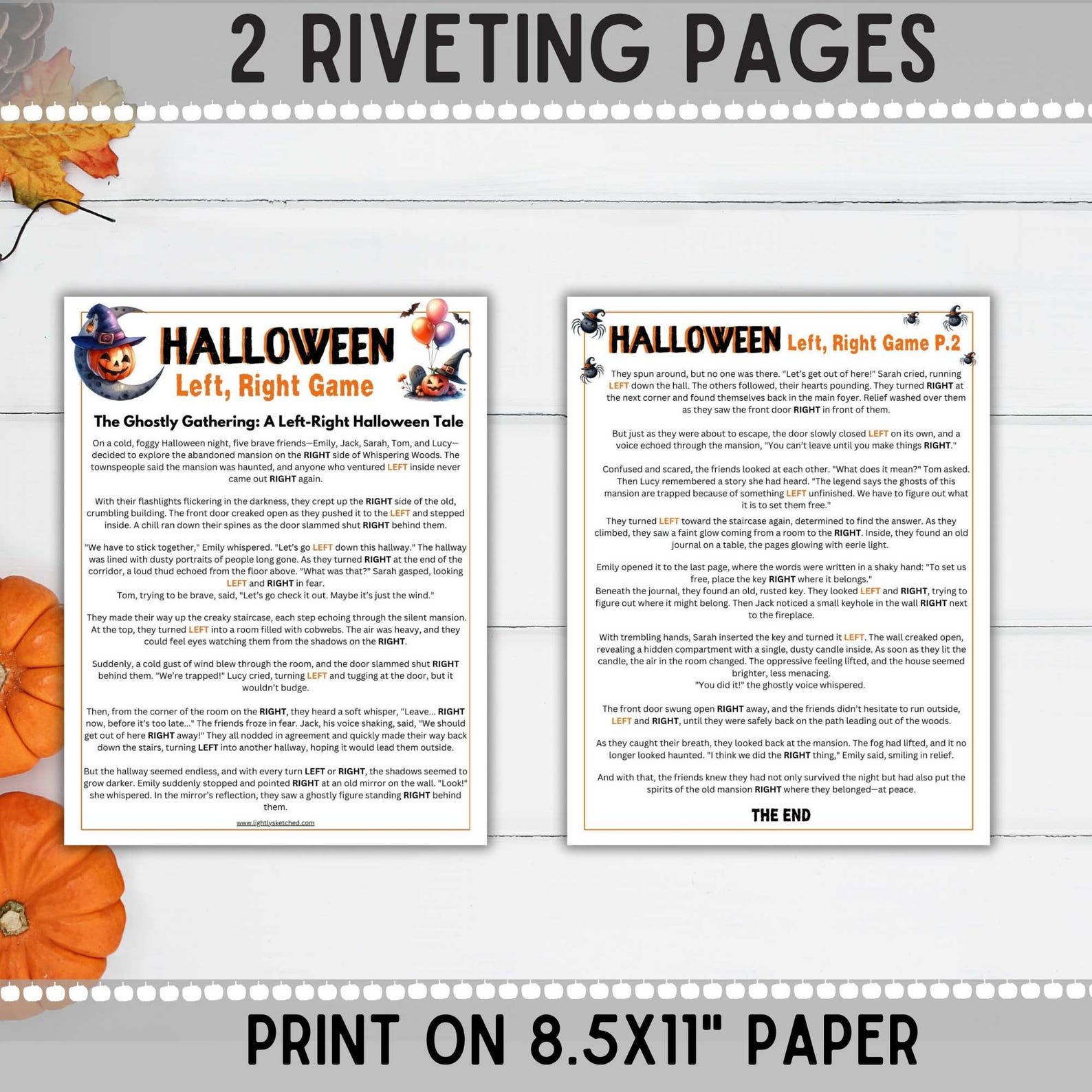 Left Right Halloween Game | Left Right Game | Pass the Prize Halloween ...