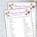 Spring Flower Power Trivia Match up | Flower Matching Game | Printable ...