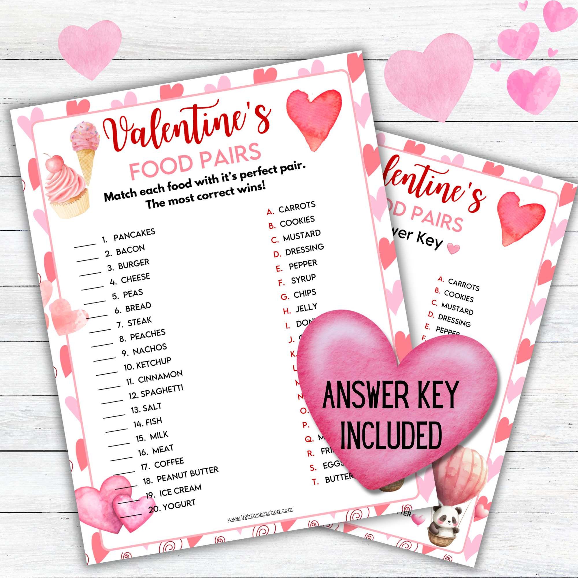 Valentine’s Day Games Bundle, Valentine’s Game Bundle, Valentine Game ...