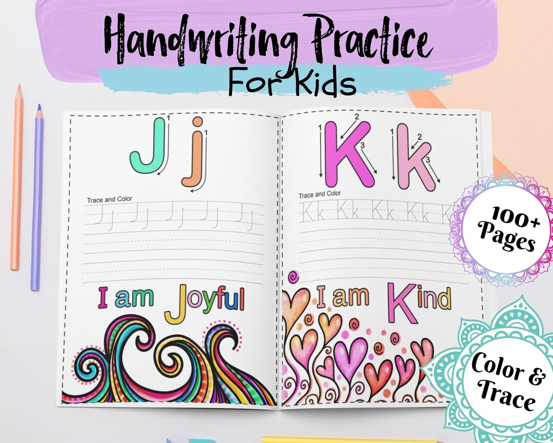 Color and Trace Alphabet Pages/letter Tracing for Kids/digital/instant ...