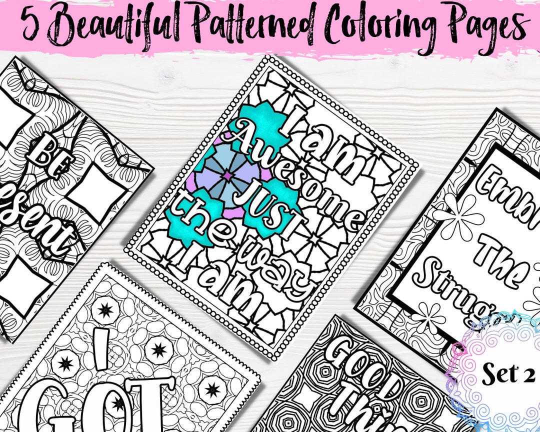 Growth Mindset Coloring Pages/self Care Coloring Pages/digital/instant ...