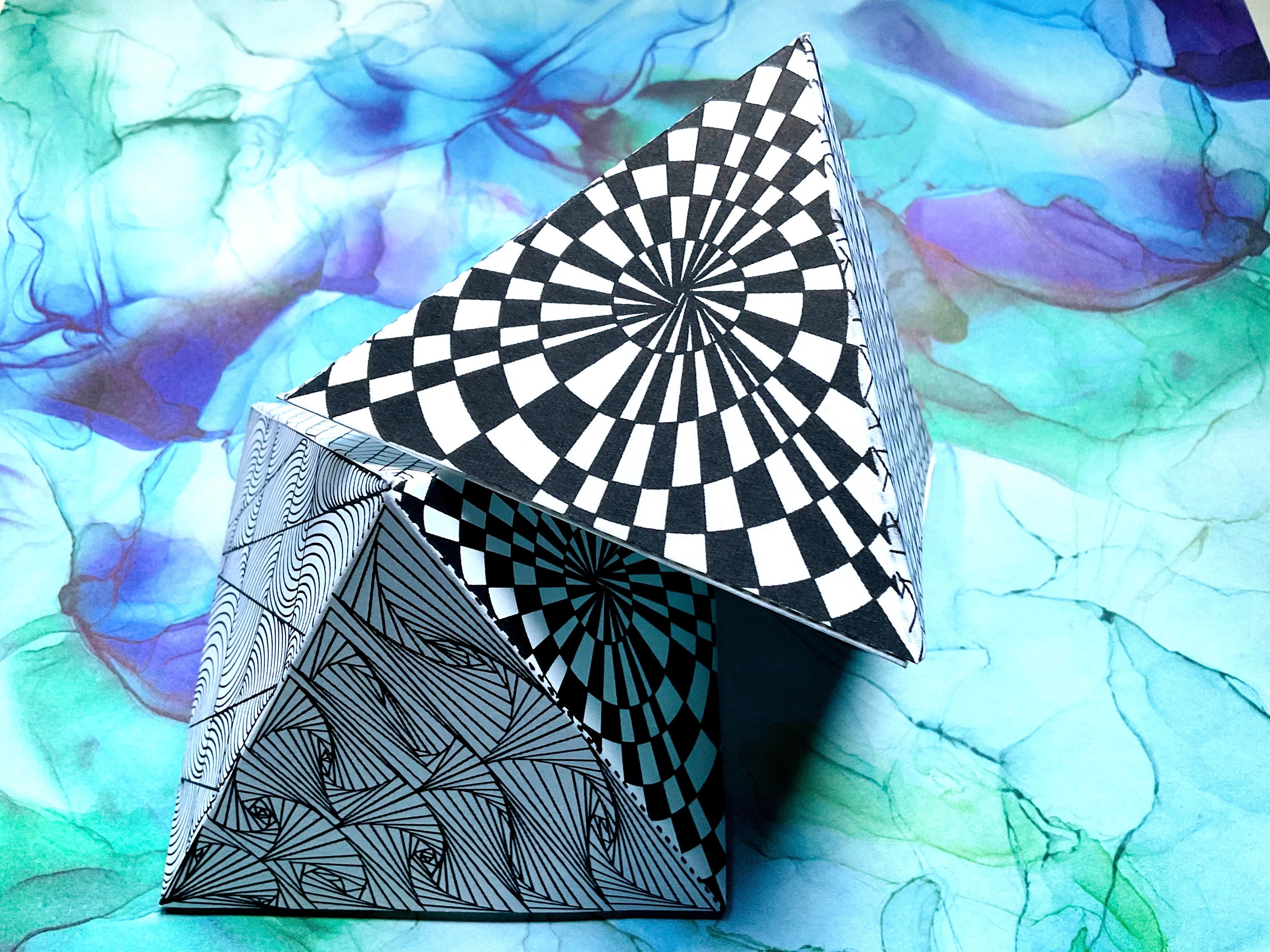 Zentangle Activities for Kids / Zentangle Pyramid / Zentangle Designs ...