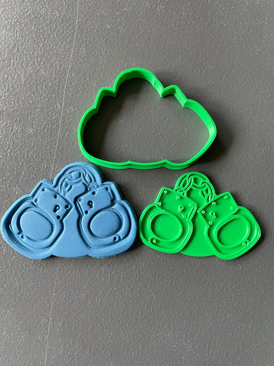 Handcuffs Cookie Cutter Police Officer Career Designs OOAK Gift for New ...