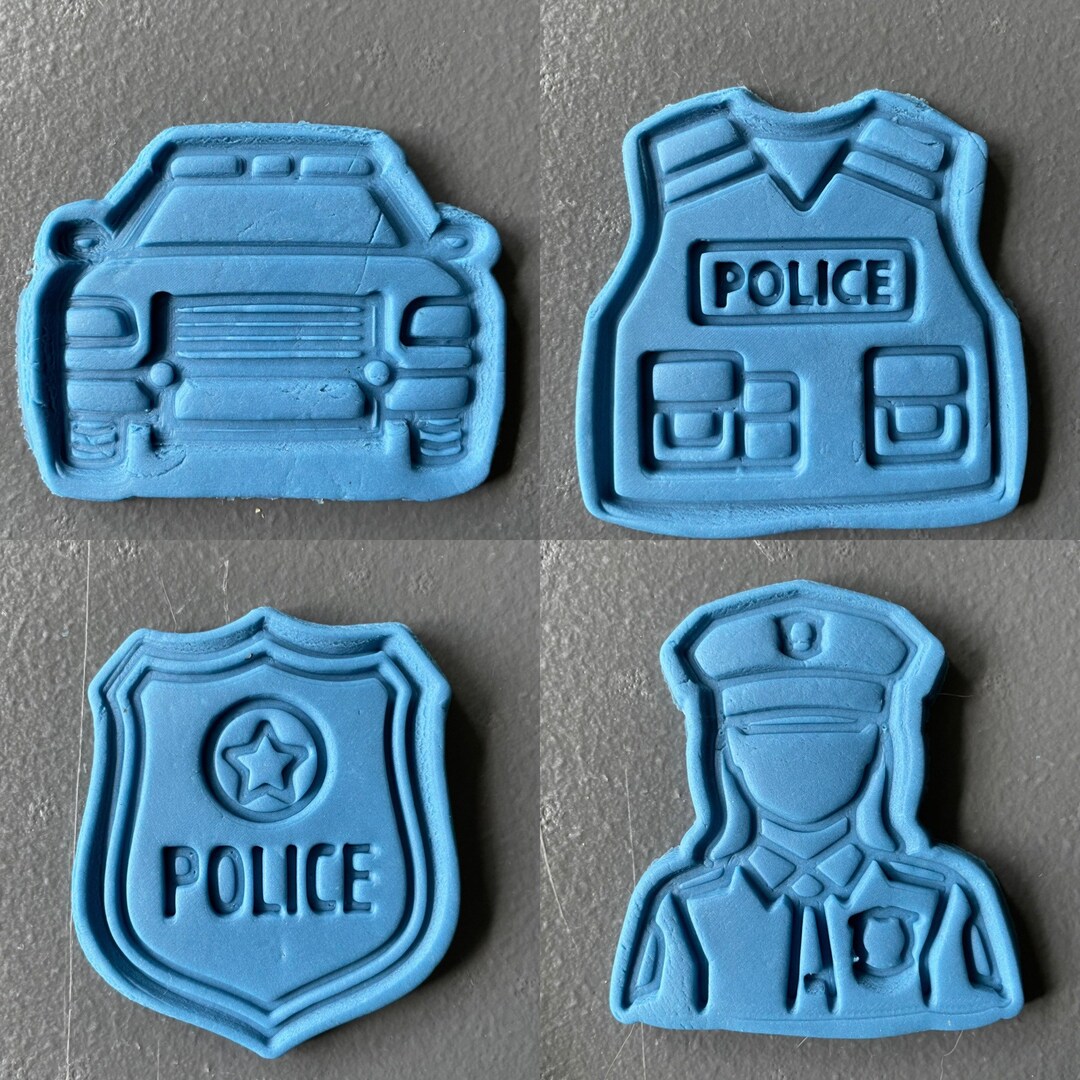Police Woman Pack Cookie Cutters Police Officer Career Designs OOAK ...