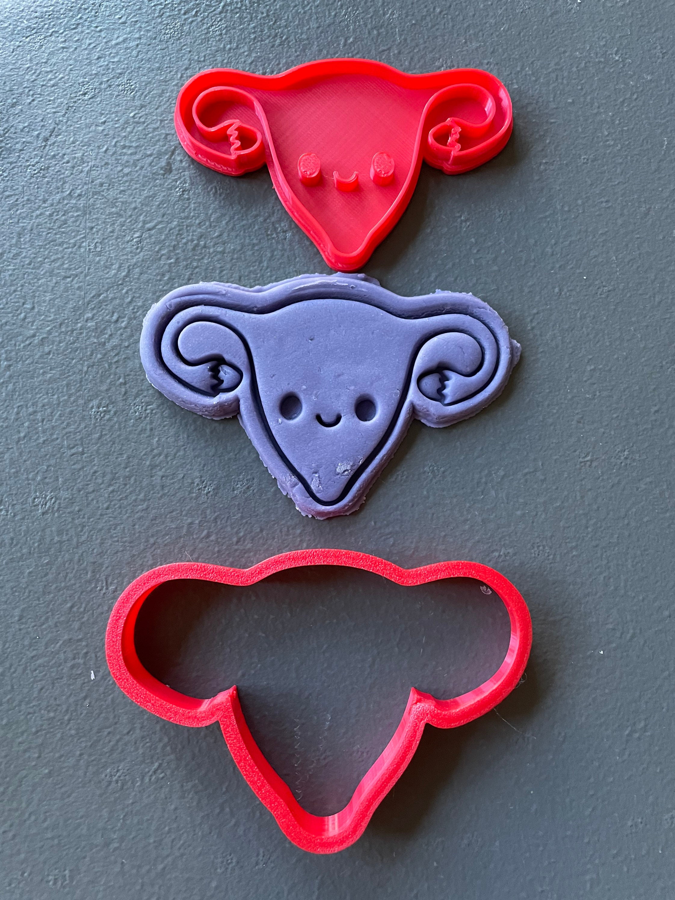 Cute Uterus and Ovaries Cookie Cutter - Etsy