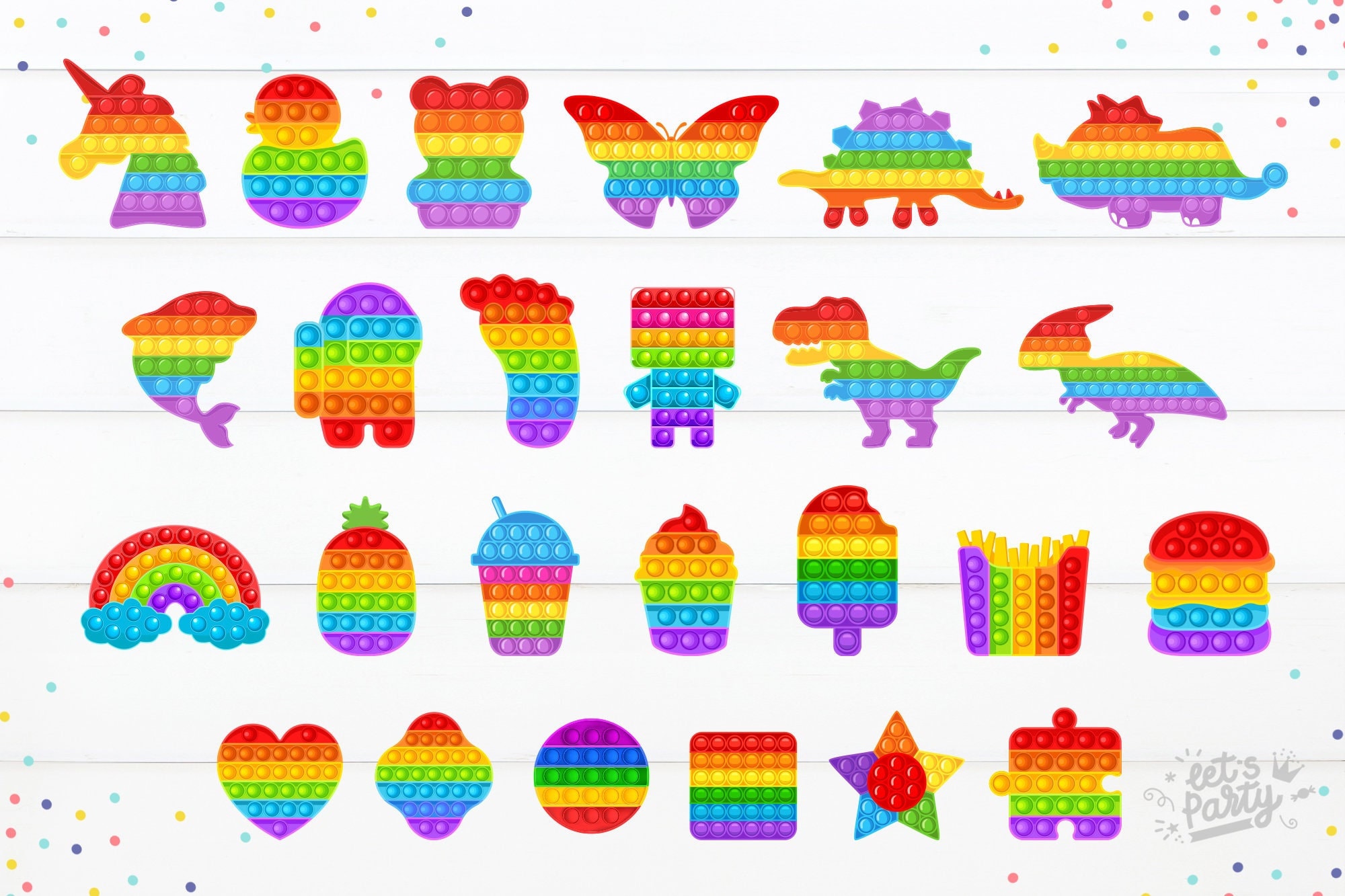 Pop It Digital Clipart,pop It Png,pop It Seamless Digital Paper Png,pop ...