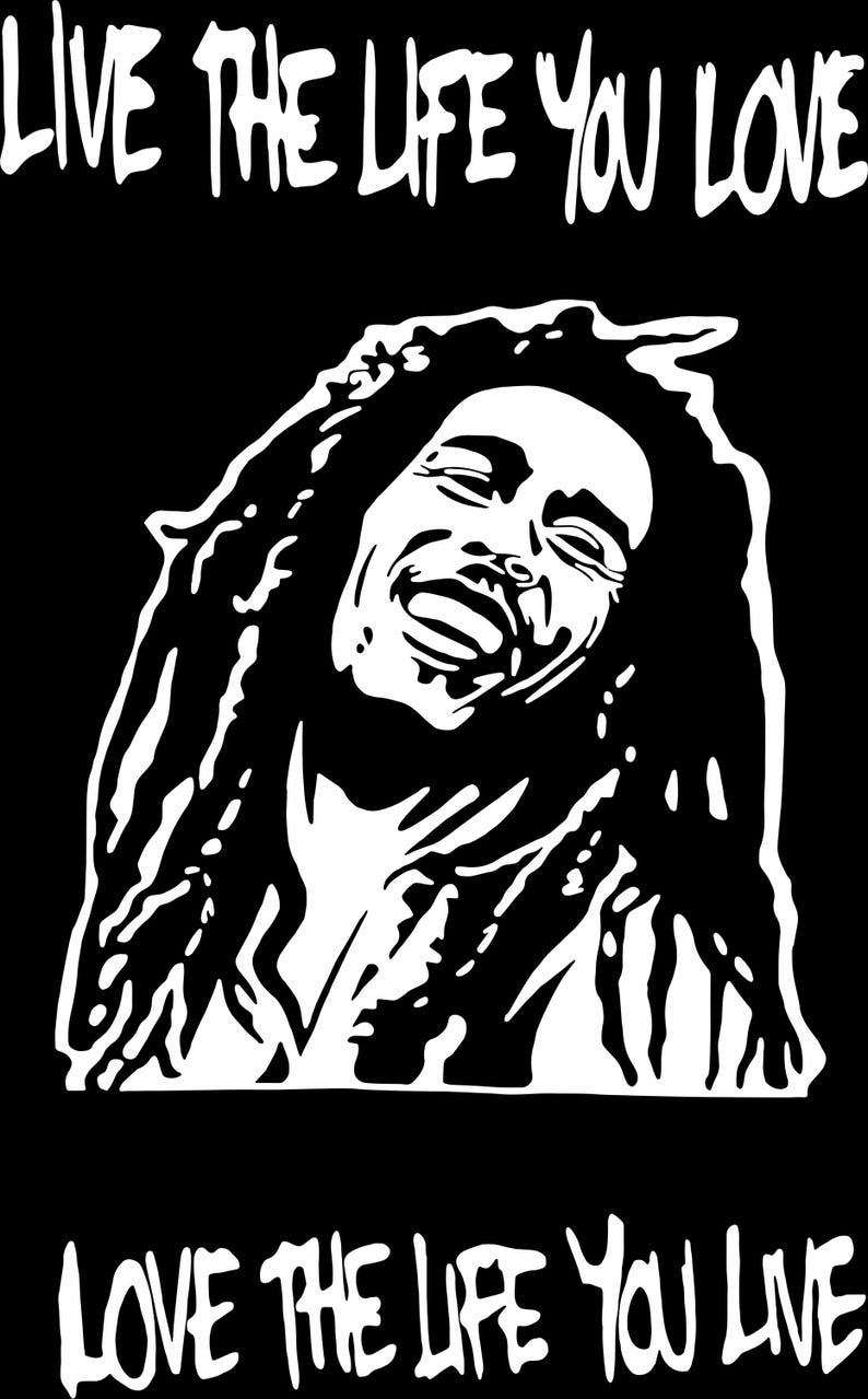 14 Designs of Jamaica and Bob Marley Themed Digital Cut Files, Instant ...