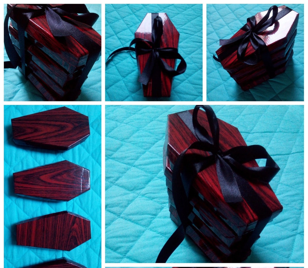 Coffin Box, Gift Boxes, Halloween,wedding, Birthday Gift Box Brown With ...