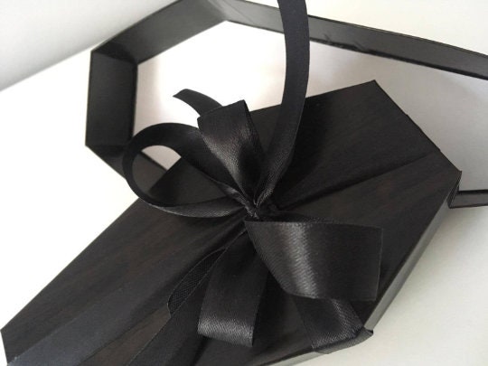 Coffin Box, Gift Boxes, Halloween,wedding, Birthday Gift Box Black With ...