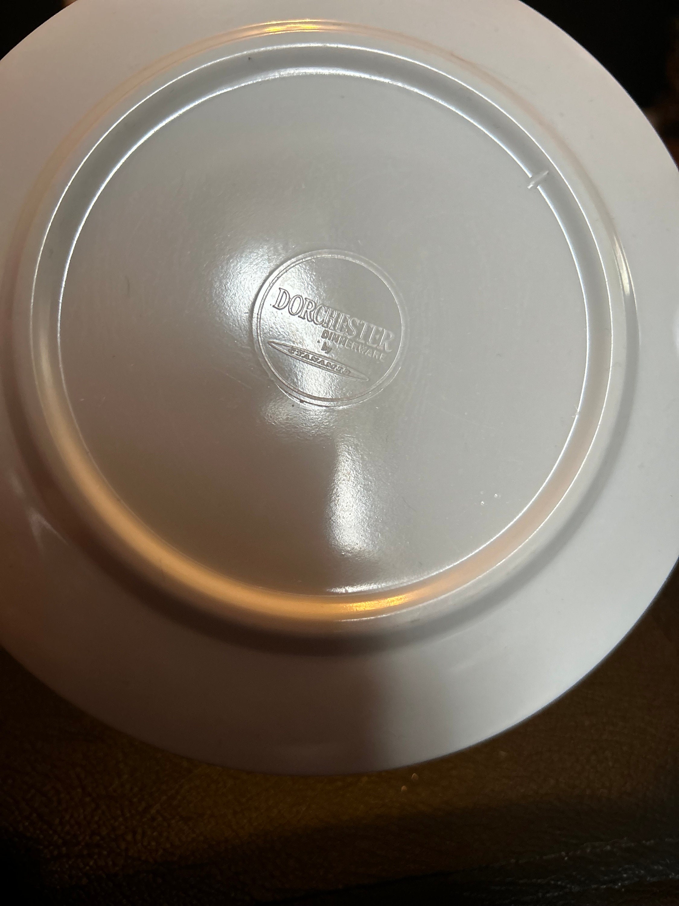 Vintage Set (4) Dorchester Cyanamid Plates Floral Theme Pink Rose ...