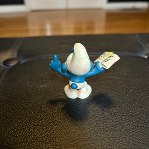 Vintage 1980s Reading Smurf Peyo Schleich Hong Kong Smurf PVC Figure ...