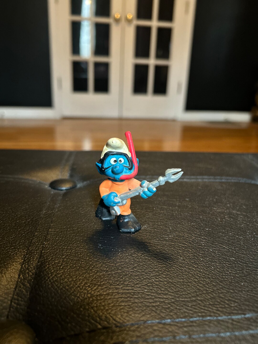 Smurfs Frogman Smurf Scuba Diver Underwater Rare Vintage Figurine 1980s ...