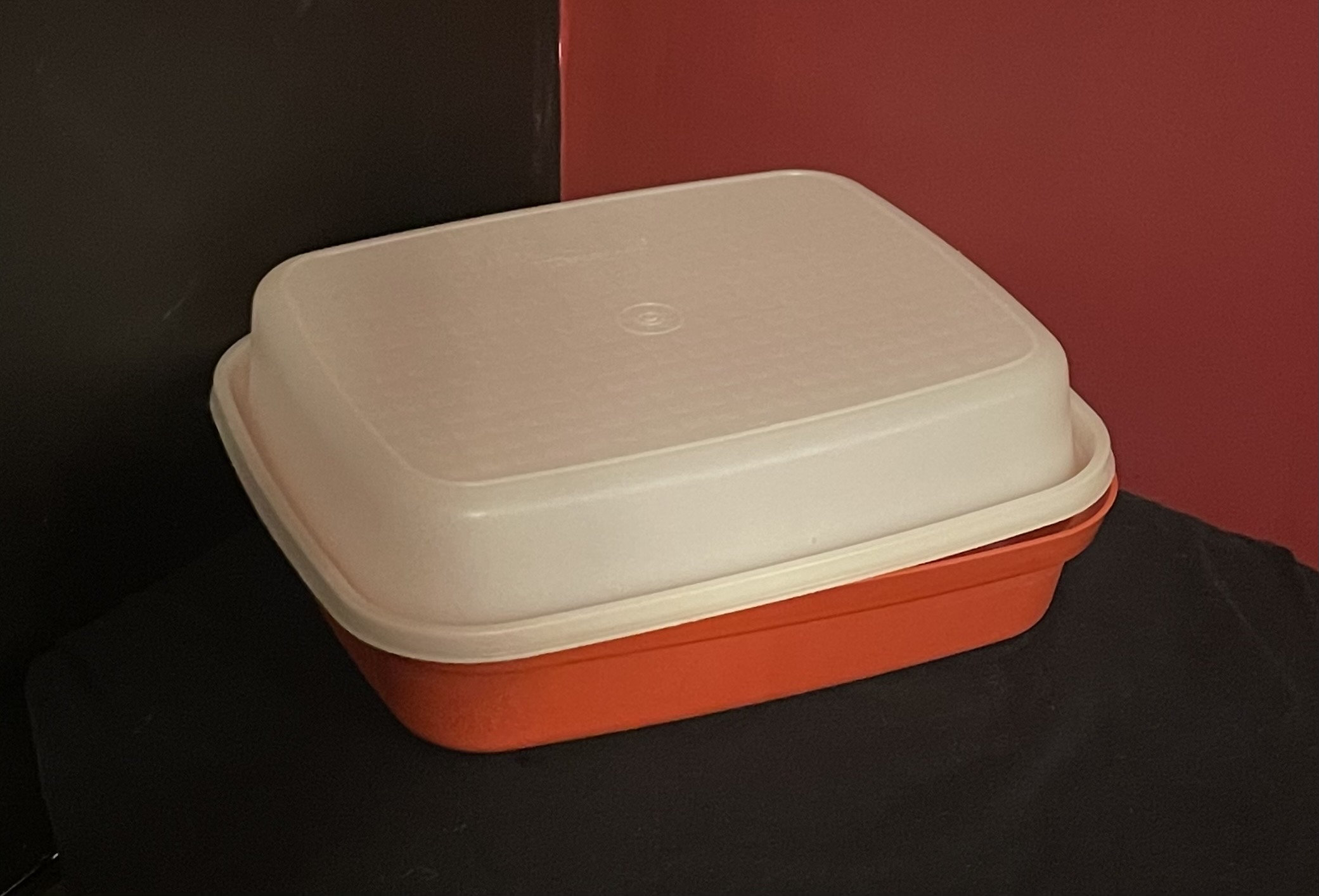 Vintage Paprika Tupperware Marinade Dish W/ Lid 1294-2 Leftover Food ...