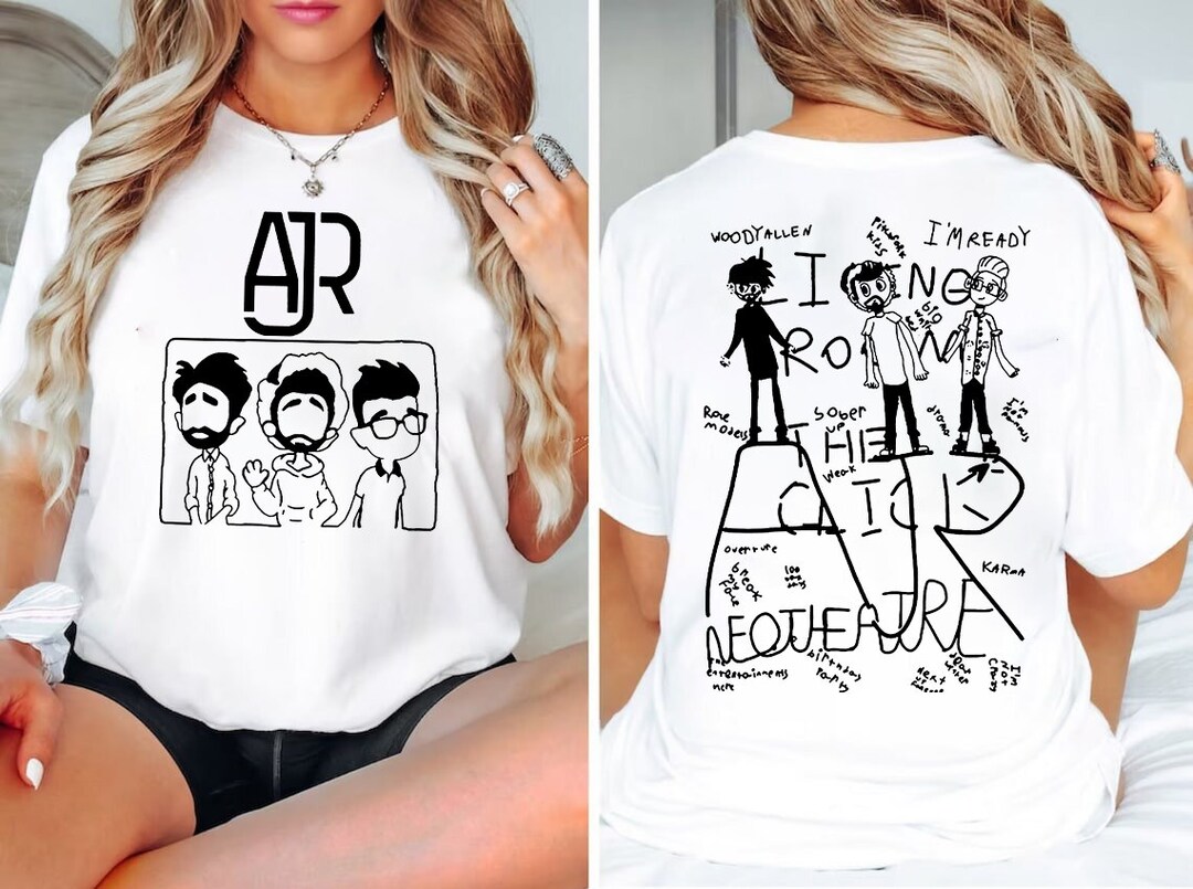 A.J.R Tour 2024 Both Sides Shirt, Funny A.J.R Rock Band Shirt, A.J.R ...