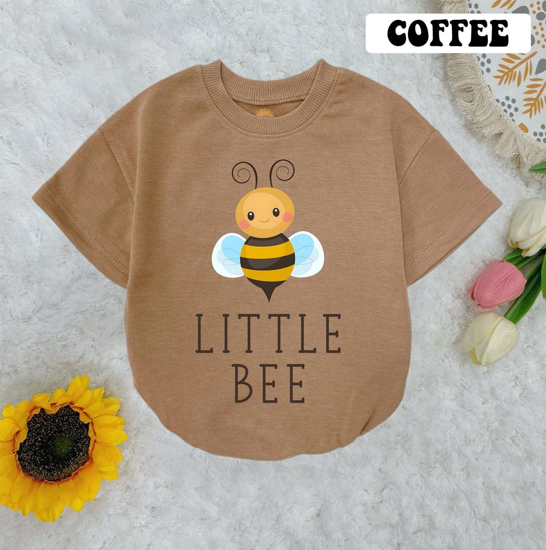 Little Bee Baby Romper Short Sleeves, Bumble Bee Baby Romper, Bee Baby ...
