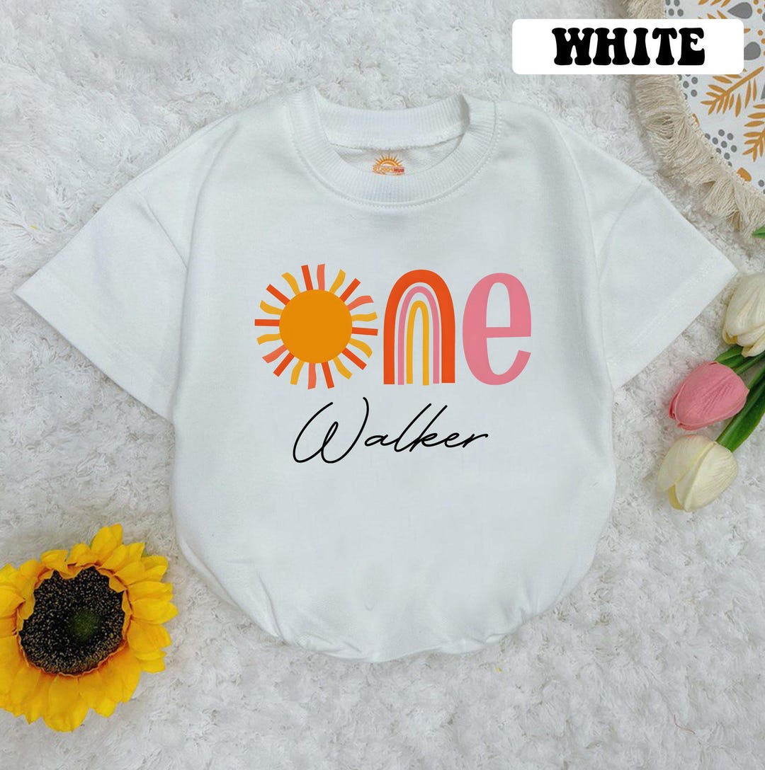 Personalized First Trip Around the Sun Romper Short Sleeves, Sunshine ...