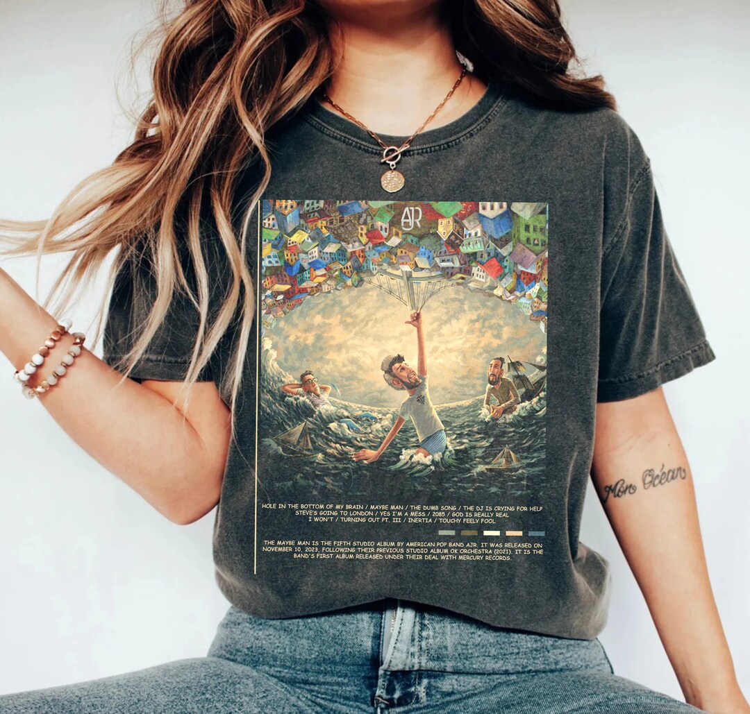 Comfort Color A.J.R Band Shirt, A.J.R Music Tour Date, the Maybe Man ...