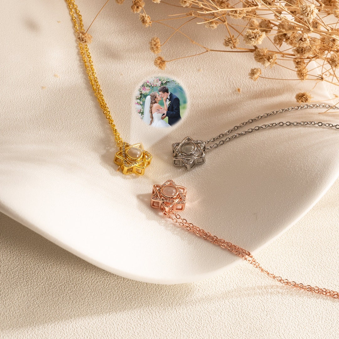 Custom Picture Necklace,personalized Photo Projection Necklace ...
