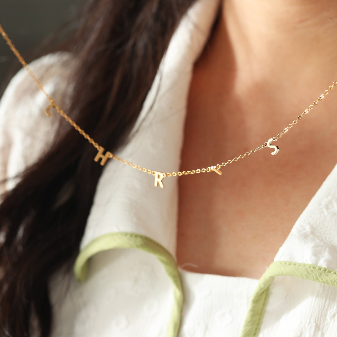 Custom Letter Necklace,personalized Name Necklace,initial Necklace ...