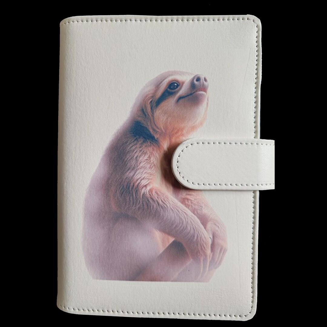 Ring Binder Motif | Lazy Sloth | 6-ring Mechanism | Personal Size / DIN ...