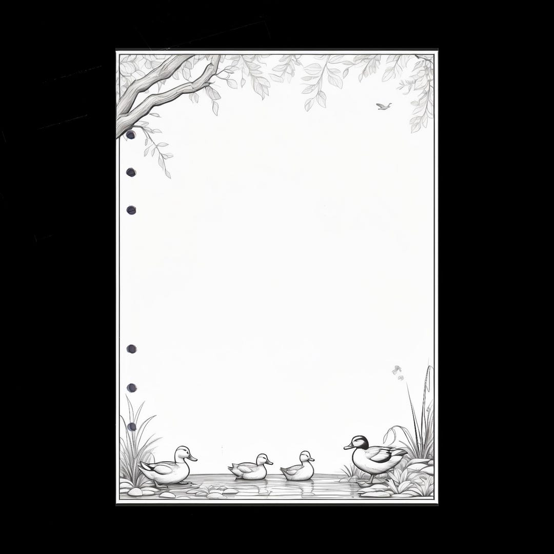DIN A5 Ring Binder Inserts Motif: Duck 1 - Etsy