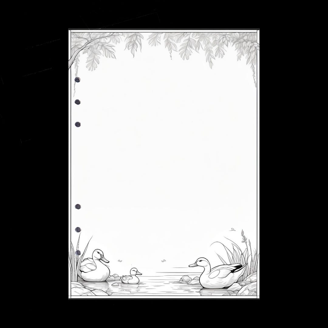 DIN A5 Ring Binder Inserts Motif: Duck 2 - Etsy