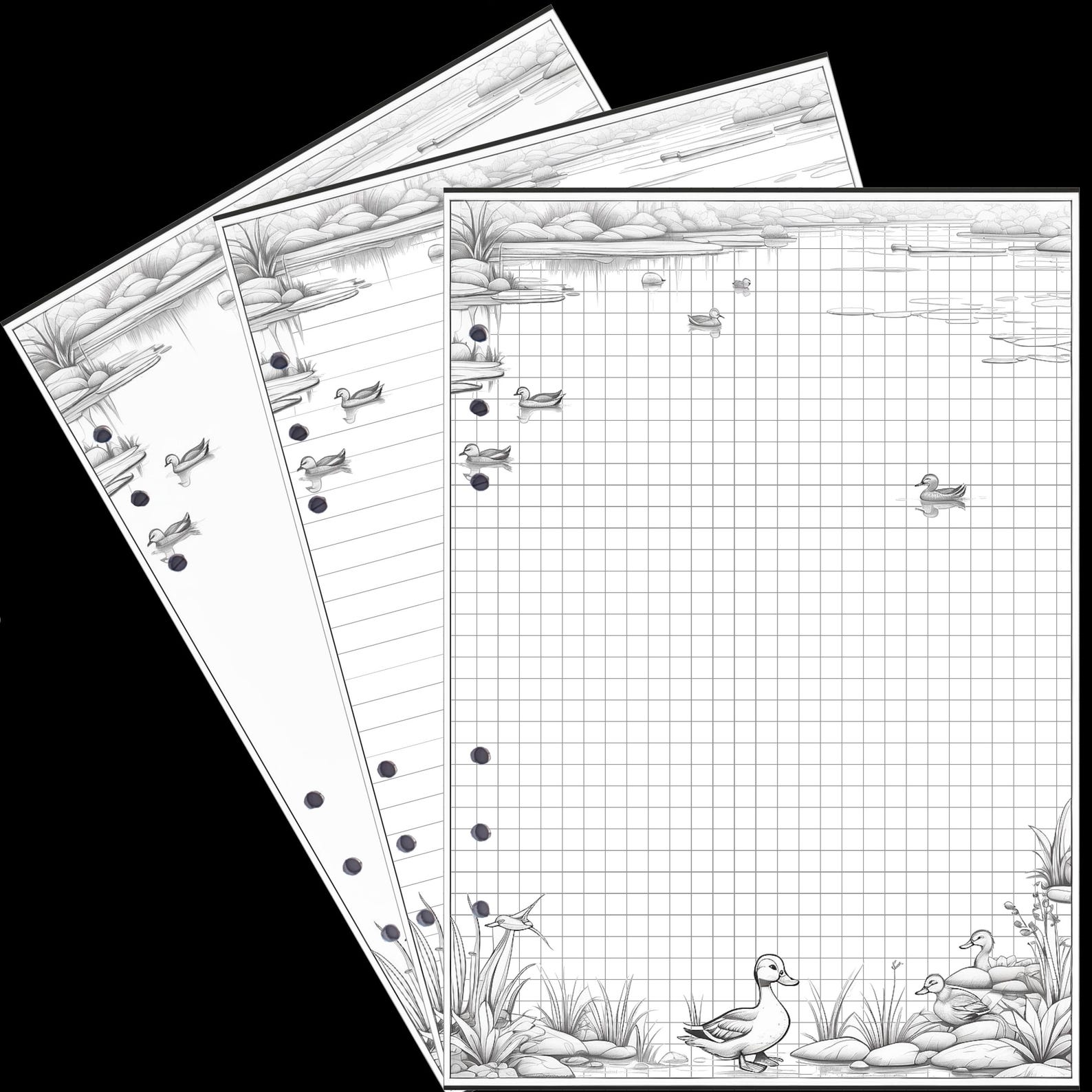 DIN A5 Ring Binder Inserts Motif: Duck 7 - Etsy