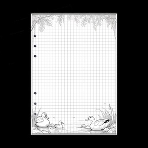 DIN A5 Ring Binder Inserts Motif: Duck 2 - Etsy