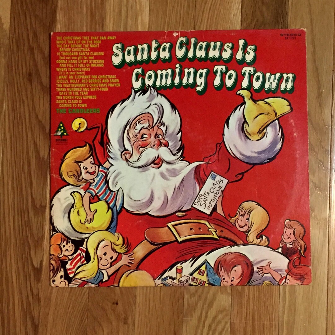 Vintage Children's Christmas Record Santa Claus is Coming to Town - Etsy