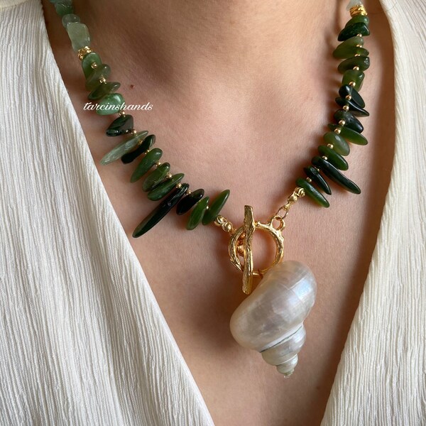 Sea Shell Necklace - Etsy