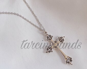 Cross Y2k Necklace - Etsy