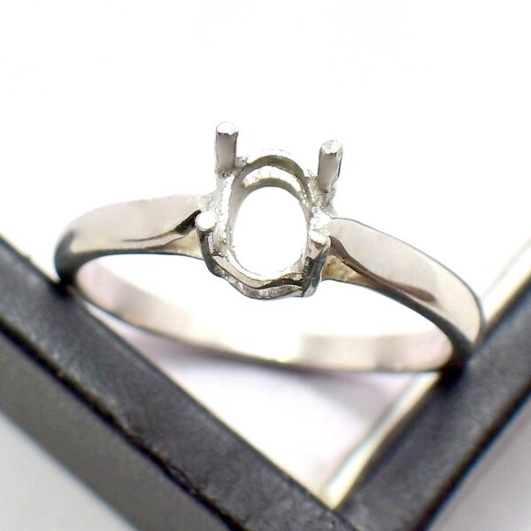 Silver Ring Setting - Etsy