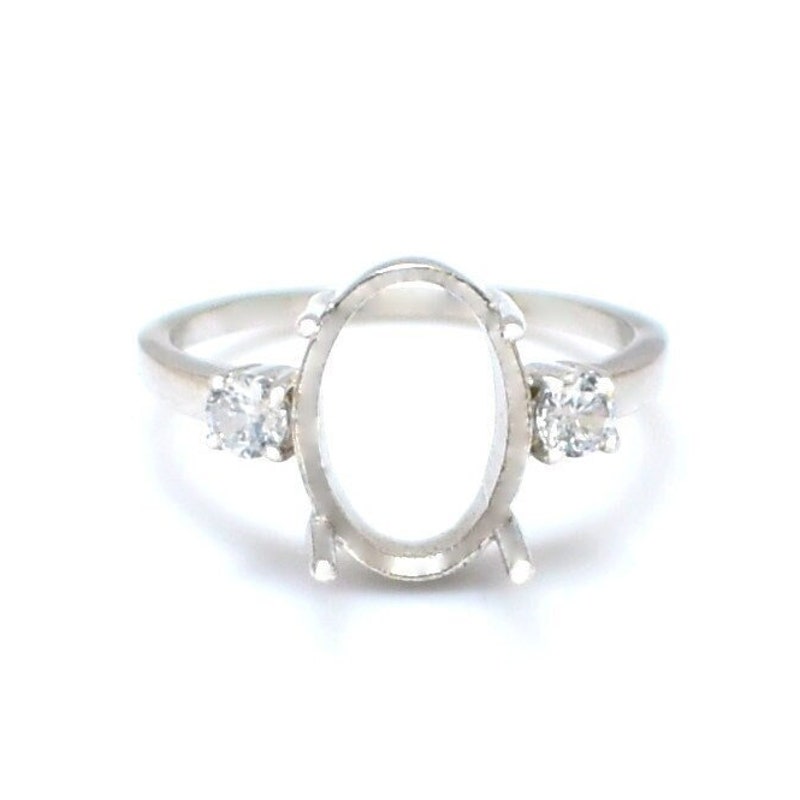 Silver Ring Settings - Etsy