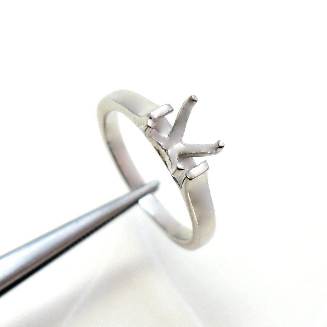 Beautiful 925 Sterling Silver Round Ring Setting, Round 6, 7, 8, 9, 10 ...