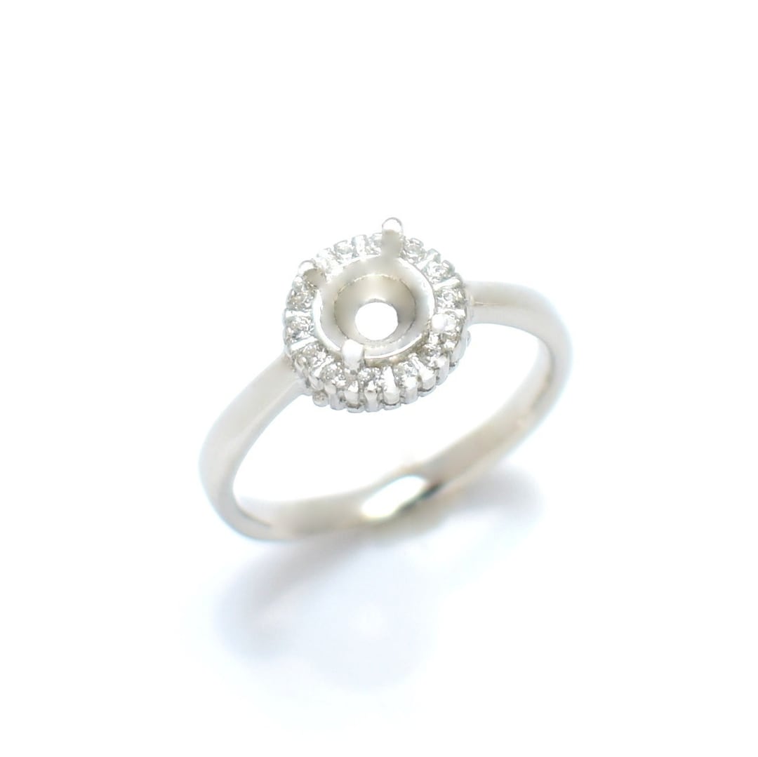 925 Sterling Silver Round Ring Setting, Amazing Round 5, 6, 7, 8 Mm ...