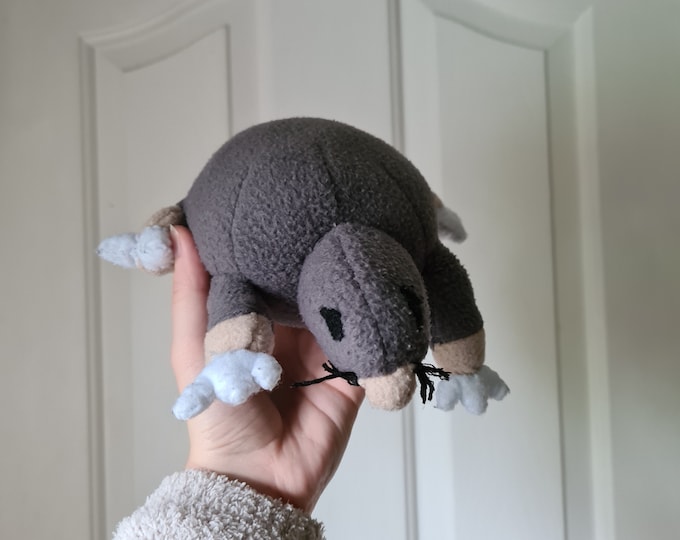 Hand Made Mole Plush Inspired by the Baby Mole Pet From Old School ...