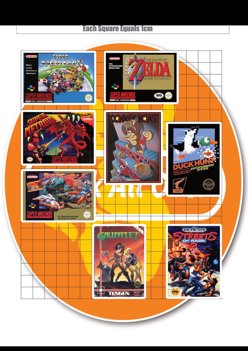 Retro Games Box Art Pack - Etsy